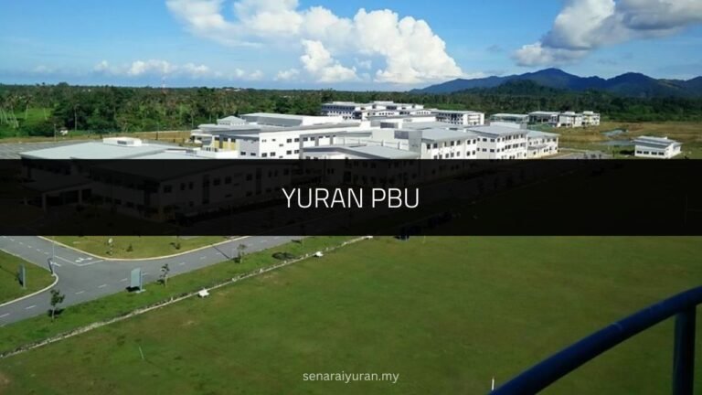 √ Senarai Yuran PBU: Program & Syarat Kemasukan 2025