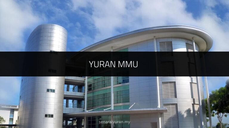 √ Senarai Yuran MMU: Program & Syarat Kemasukan 2025