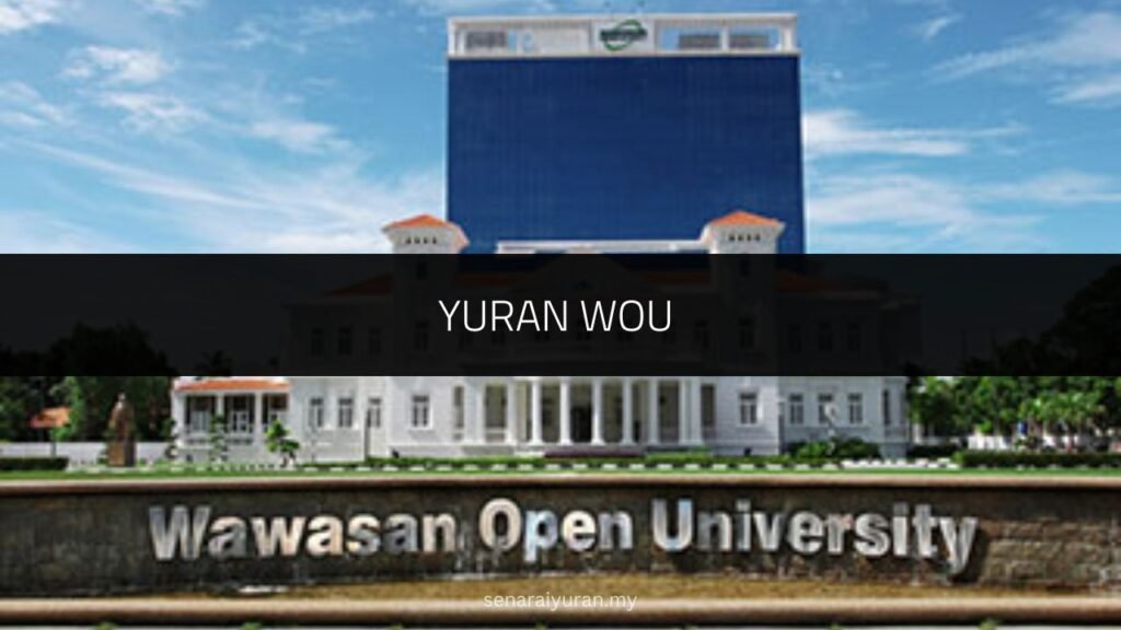 √ Senarai Yuran WOU: Program & Syarat Kemasukan 2025